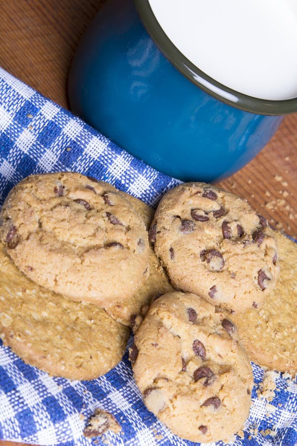 Milk and cookies stock photo. Image of delicious, give - 80387880