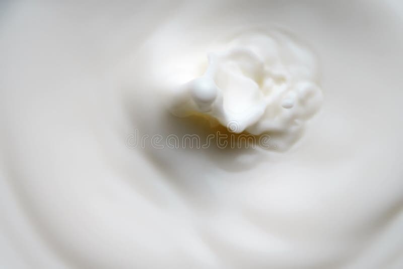 Milk or cream drop falls stock image. Image of milky - 206756385