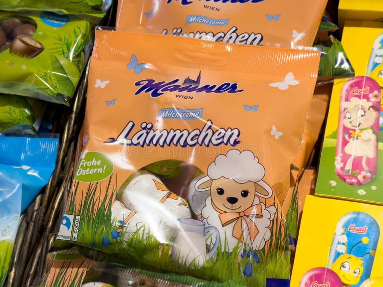 Milk Cream Easter Lamb Candy Packaging with Cute Cartoon Design ...