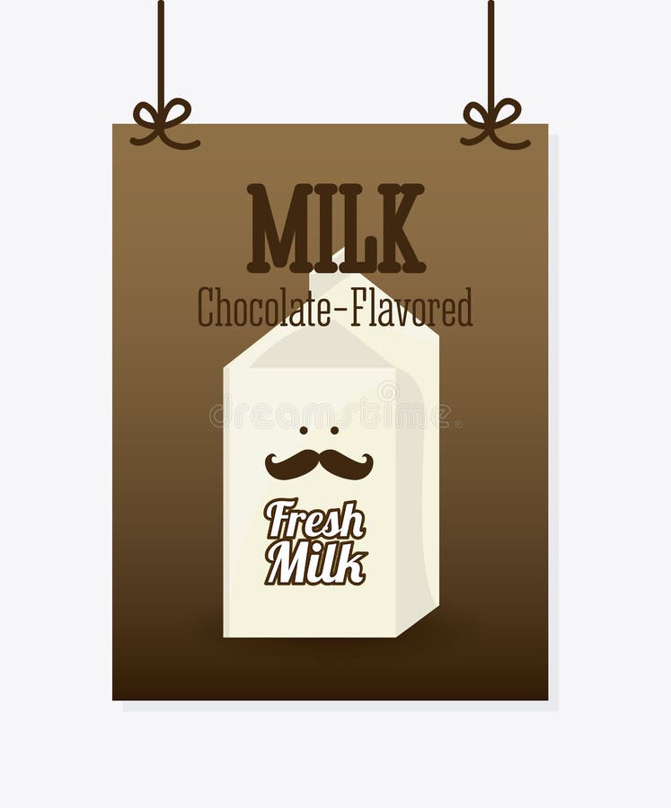 Milk design stock vector. Illustration of chocolate, concept - 46919146