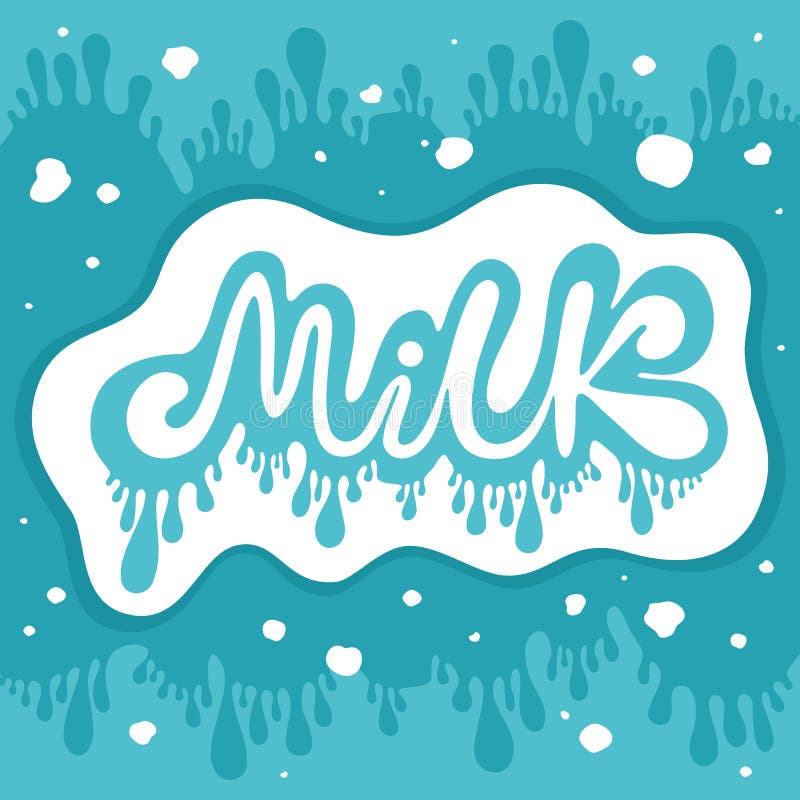 Milk Design Lettering Picture. Image: 34772526