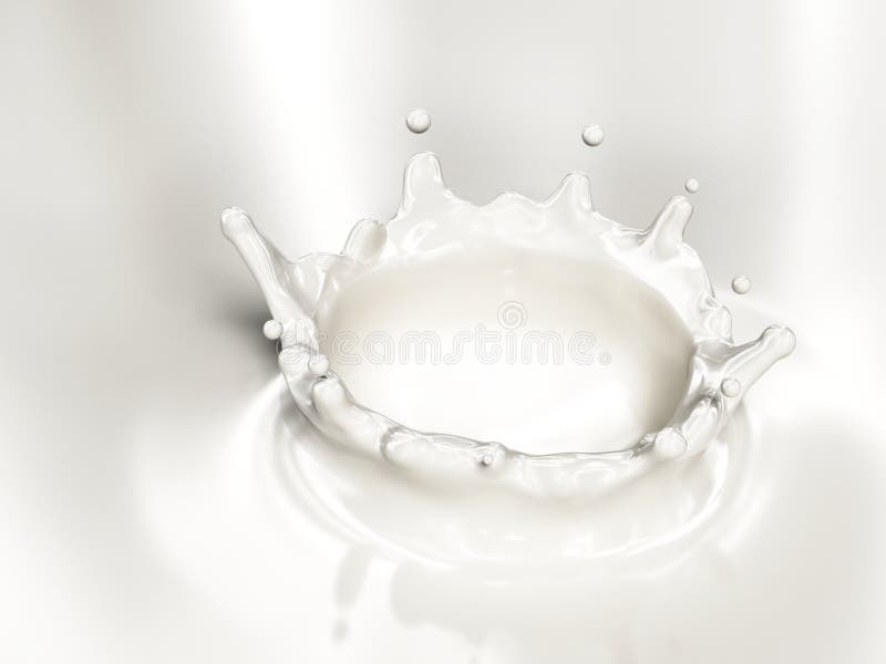 A milk drop stock illustration. Illustration of melted - 15030398