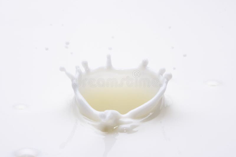 Dropping Strawberry into Milk Stock Photo - Image of splash, milk: 10644786