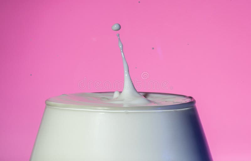 Milk drop splash falling stock image. Image of nature - 216647387