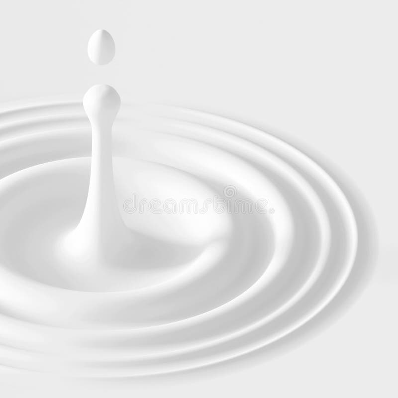 Milk Drop and Splash. Vector Object Set Stock Vector - Illustration of ...