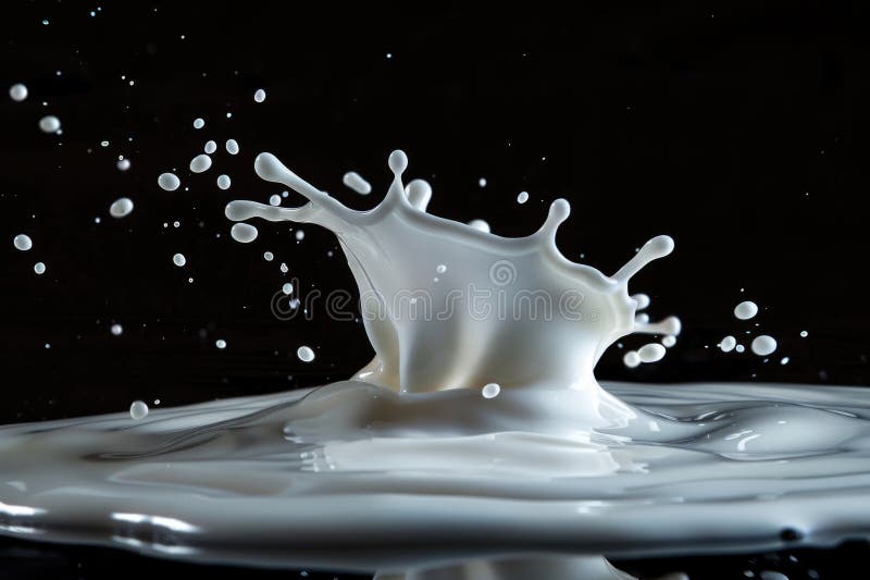 Milk Drops stock image. Image of food, generated, healthy - 366111463