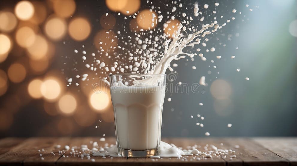Milk exploding with sugar stock illustration. Illustration of brand ...