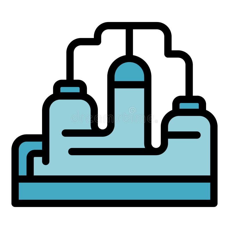 Milk Factory Icon Color Outline Vector Stock Vector - Illustration of ...