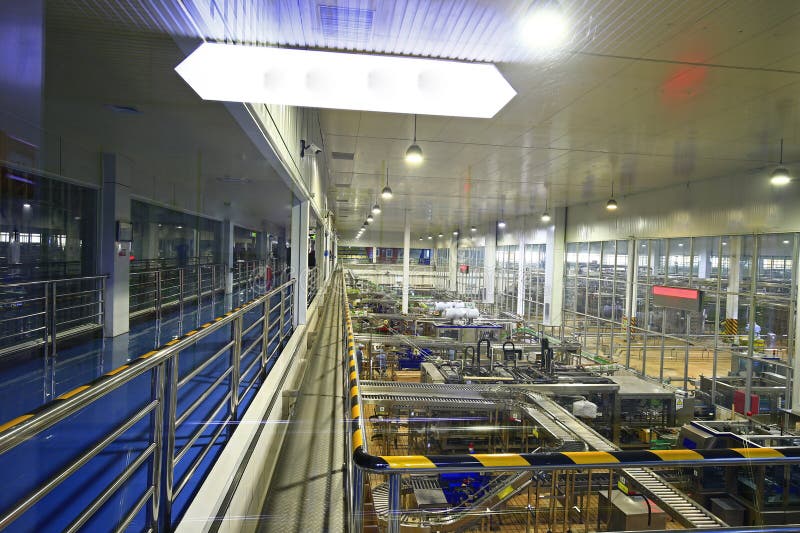 Milk Factory Processing Industry Stock Photo - Image of sterilized ...