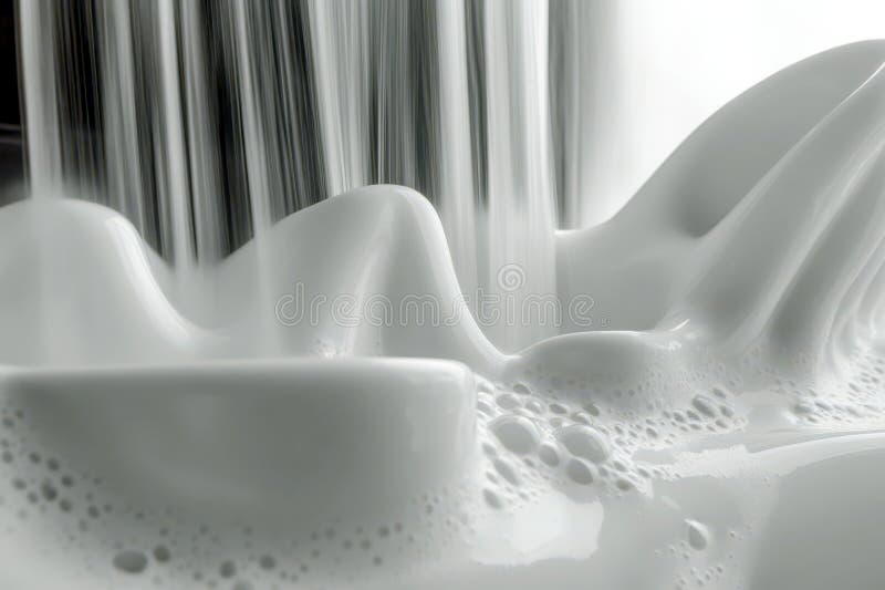 Milk Flows Gracefully, Creating Exquisite Curves and Waves in a ...