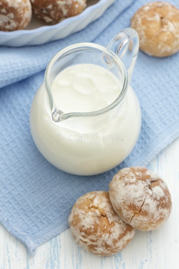 Milk and gingerbread stock image. Image of calcium, eating - 30294209
