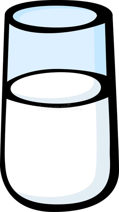 Milk Glass Vector Illustration Stock Vector - Image: 15972049