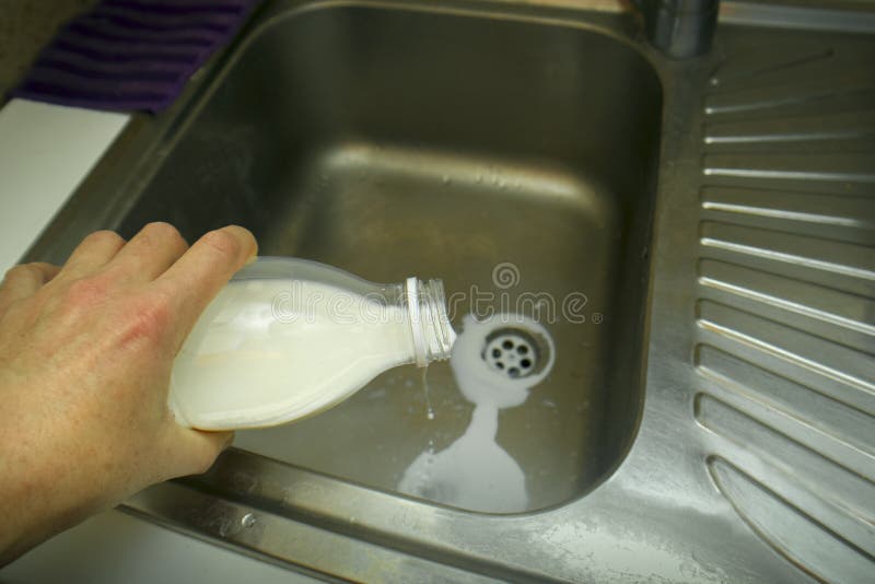 Milk Gone Off stock photo. Image of away, bottle, danger - 136419192