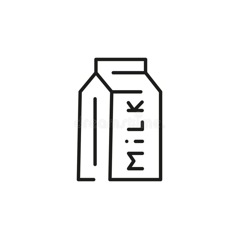 Milk Icon stock vector. Illustration of ingredient, fridge - 320272083