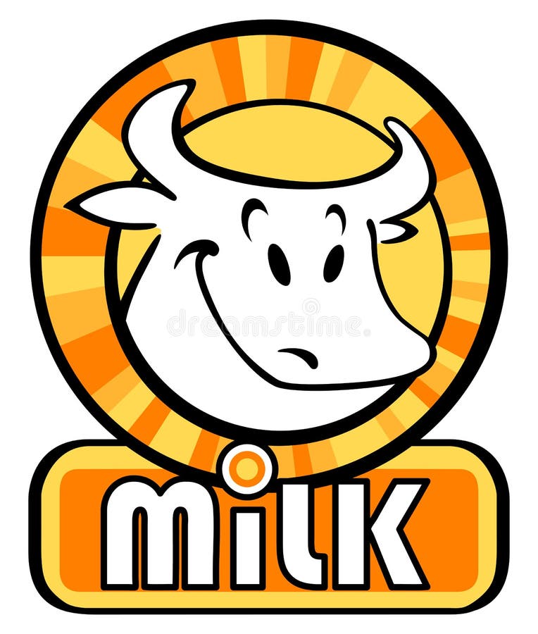 Milk logo stock vector. Illustration of logo, domestic - 17847031