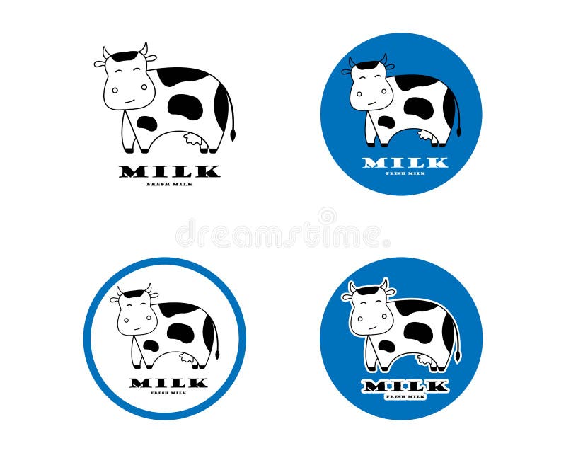 Milk logo vector stock illustration. Illustration of farm - 177995139