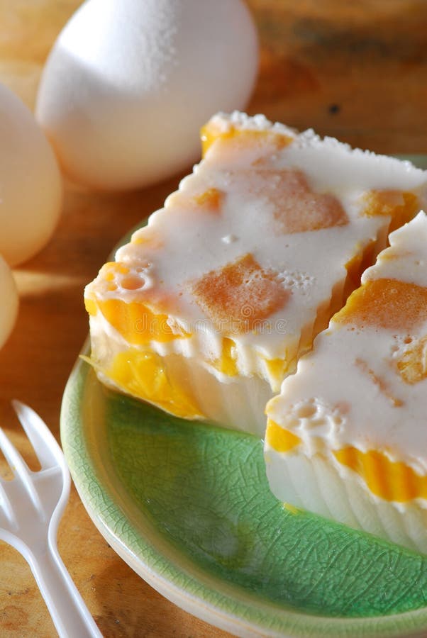 Milk mango pudding agar stock image. Image of layer, dessert - 26975467