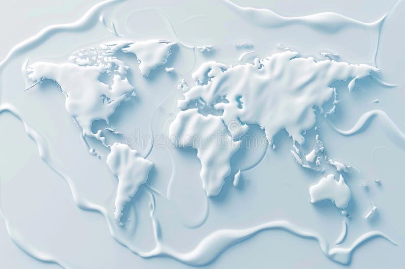 Milk Map of the World stock image. Image of based, creative - 373505869