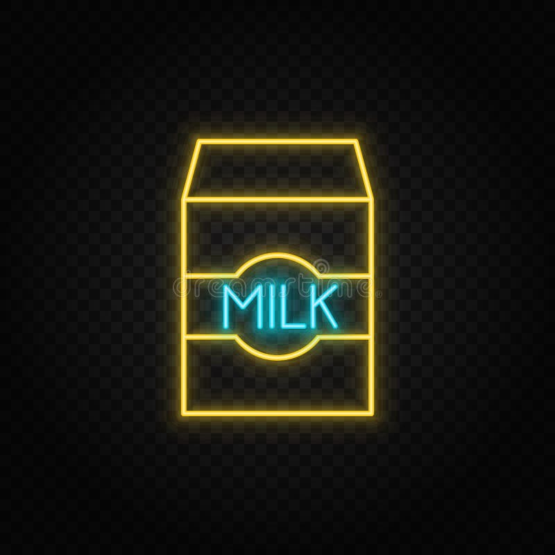 Milk Can Neon Glow Icon Illustration Stock Vector - Illustration of ...