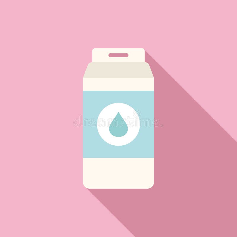 Milk Pack Icon Flat Vector. Food Protein Stock Vector - Illustration of ...