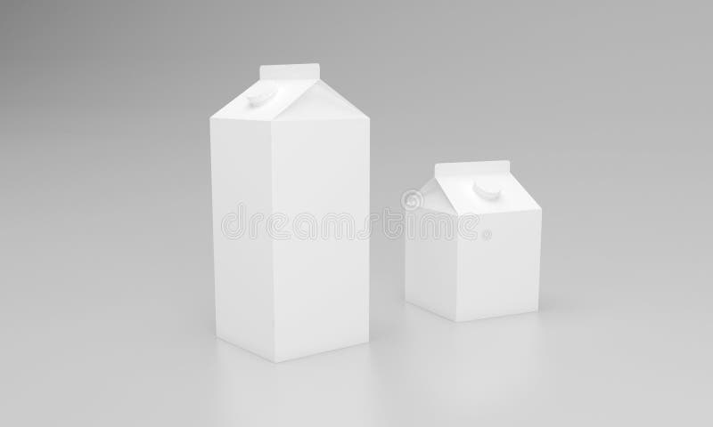 Two Milk Pack Packaging One and Half Liters Mockup Template Editorial ...