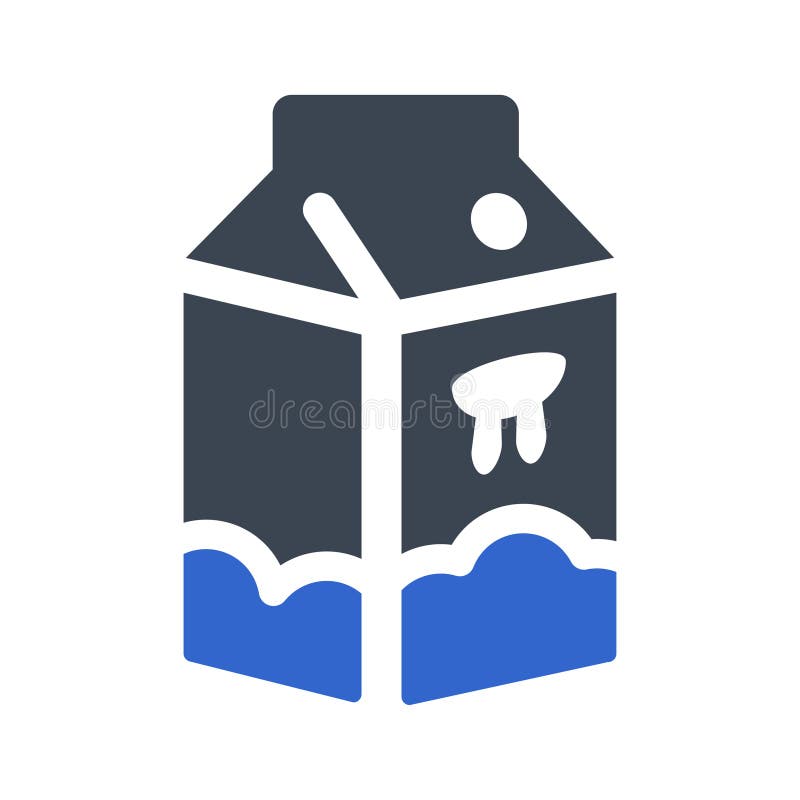Milk package Icon stock vector. Illustration of package - 345331077