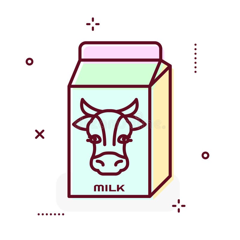 Milk Package Line Vector Icon. Stock Vector - Illustration of liter ...