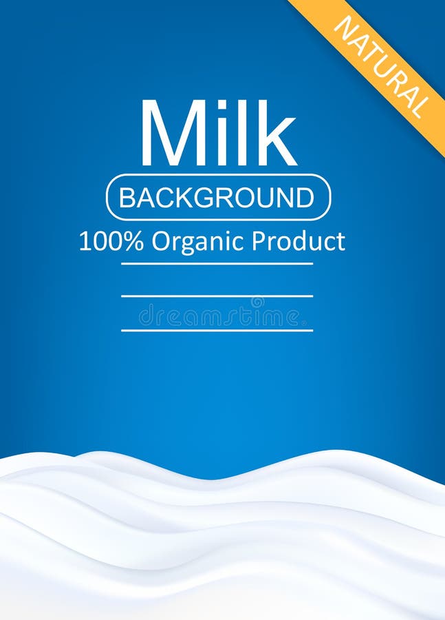 Milk Package Template stock vector. Illustration of nature - 93796737