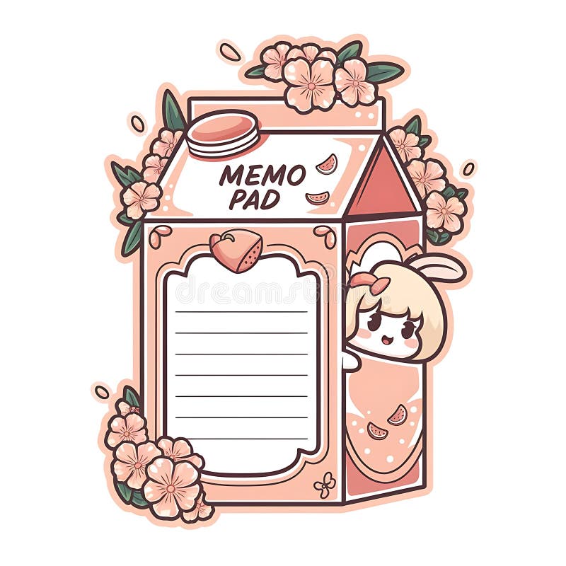 Milk Paper Box Art Design Illustration Stock Vector - Illustration of ...