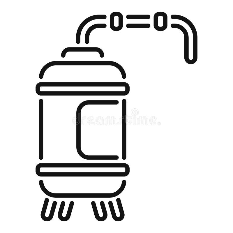 Milk Pasteurization Tank Icon for Dairy Production Process Stock Vector ...