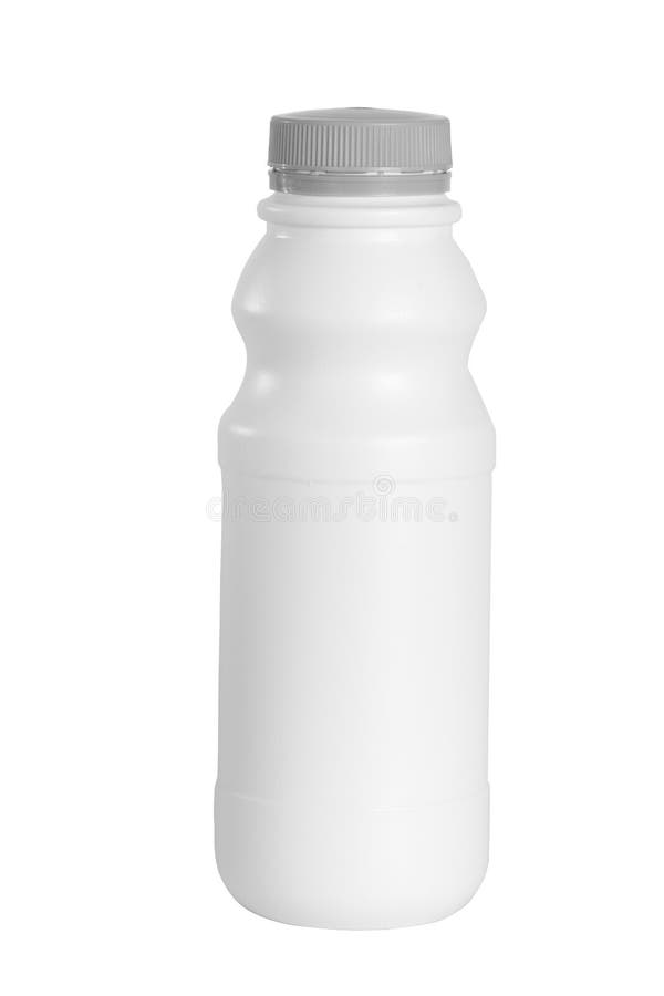 Milk Plastic Product Bottle Stock Image - Image of merchandise, waste ...