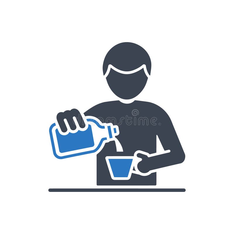 Milk Pouring Icon stock vector. Illustration of milk - 384696368
