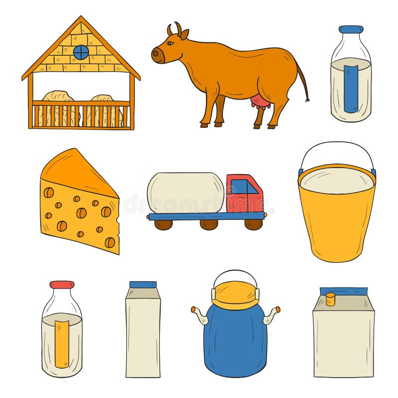 Milk Production Stock Illustrations – 1,982 Milk Production Stock ...
