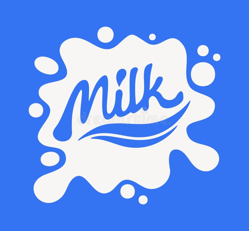 Milk Products Cartoon Logo Design Stock Vector - Illustration of ...