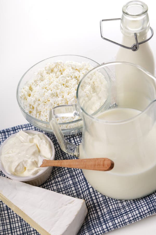 Milk products stock image. Image of drink, table, assortment - 58754959