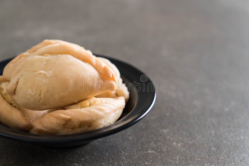 Milk puff with bean flavor stock image. Image of sweet - 110256177