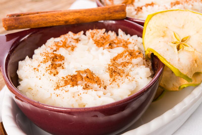 Milk rice with cinnamon stock image. Image of cooked - 27728191