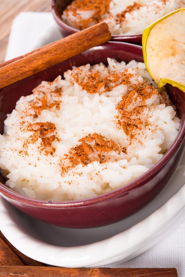 Milk rice with cinnamon stock photo. Image of brown, decoration - 27728204