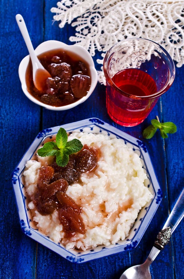 Milk rice porridge stock photo. Image of dish, meal, breakfast - 85050936