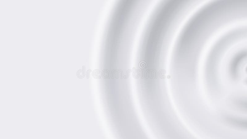 Milk Ripple. Creamy White Background with Circles on Water Surface ...