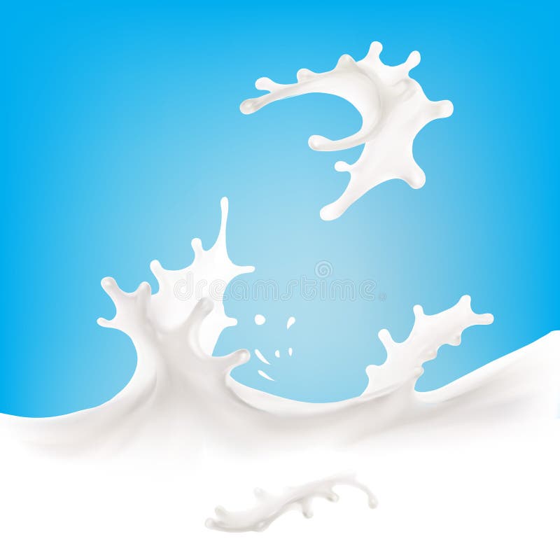 Milk Set Vector Icon Drop Splash Stock Vector - Illustration of milk ...