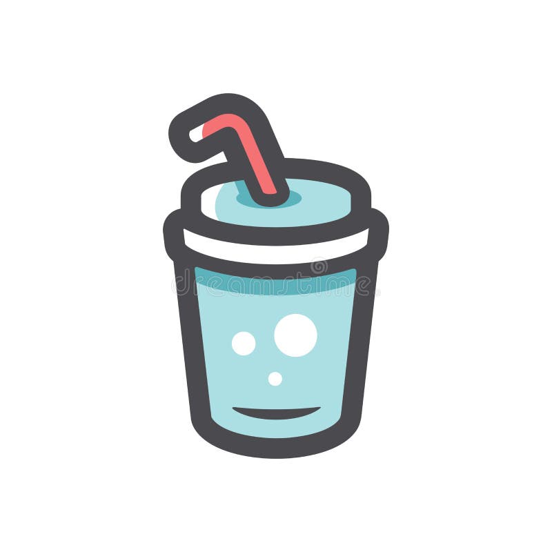 Milk Shake Cup Vector Icon Cartoon Illustration Stock Vector ...