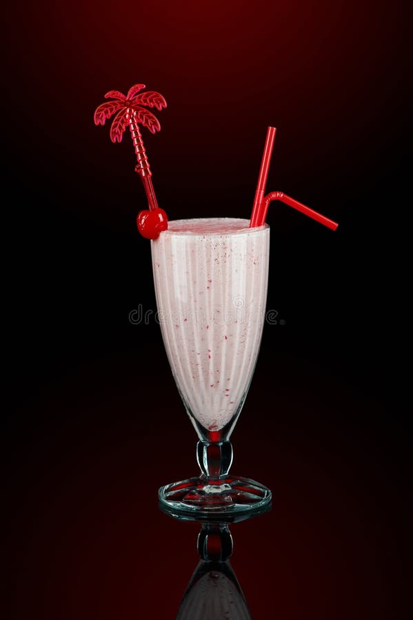 Milk shake with decoration stock image. Image of drinking - 21293697
