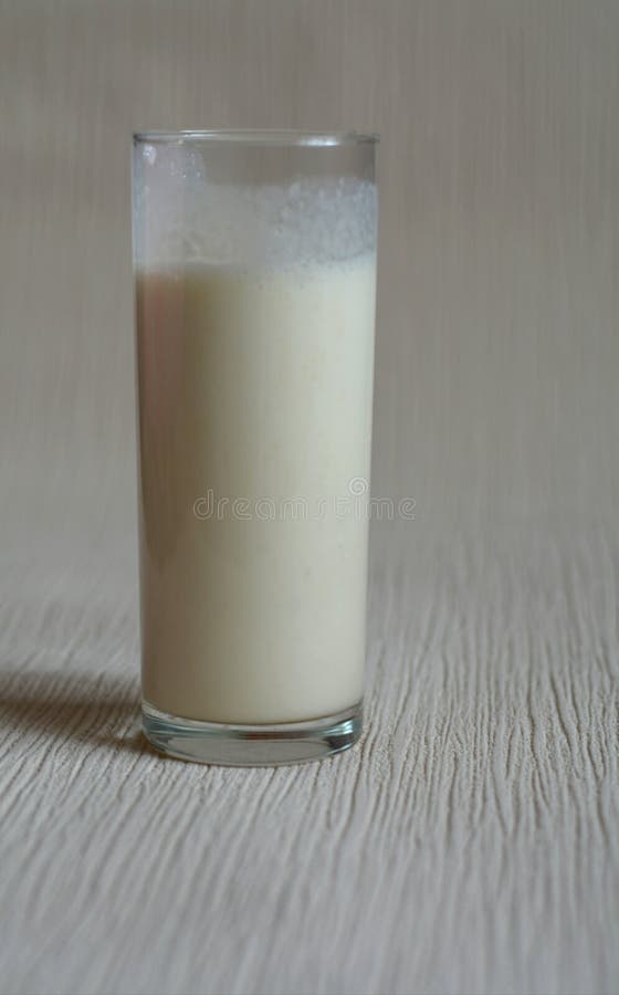 Milk shake in a glass stock photo. Image of glass, tasty - 110351372