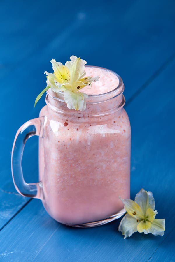 Milk Shake Isolated on White Stock Photo - Image of beverage, milkshake ...