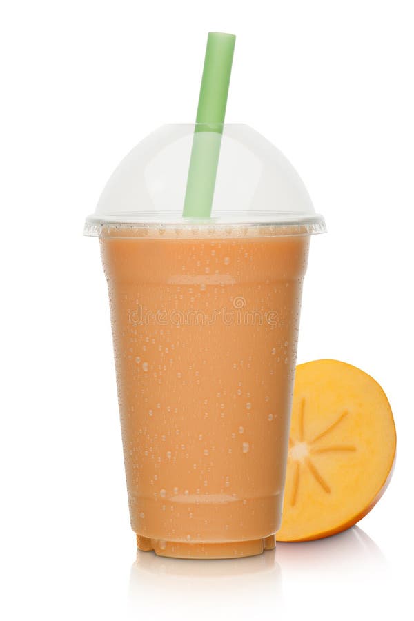 Milk Shake with Orange Fruit Stock Image - Image of hearty, flavor ...