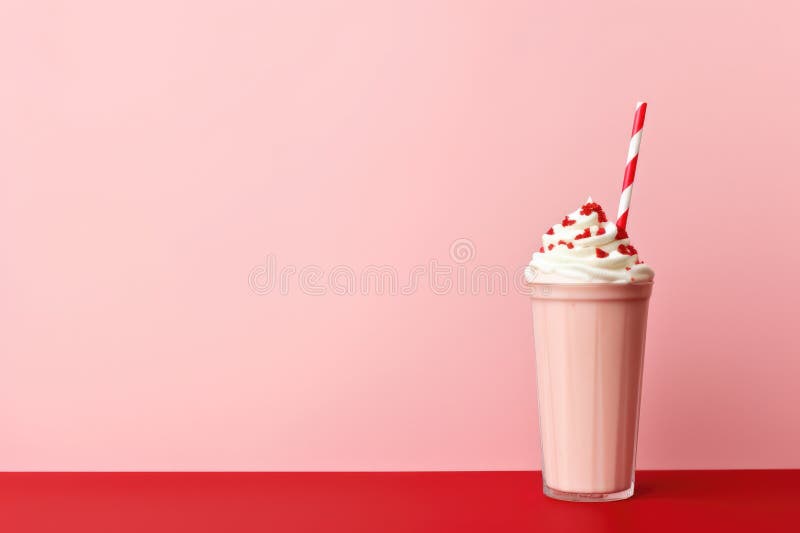 Milk Shake Themed Background Large Copy Space - Stock Picture Backdrop ...