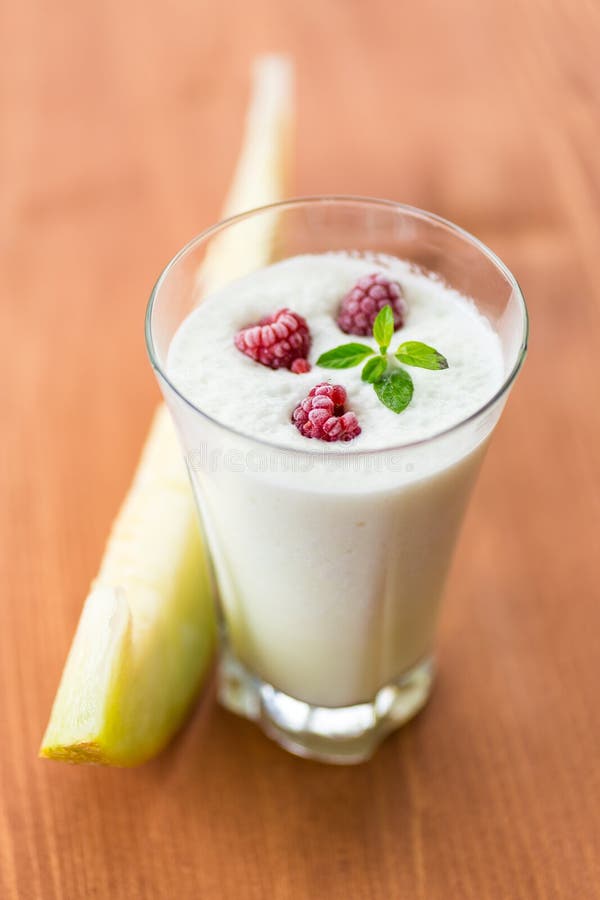 Milk smoothie with fruit stock photo. Image of energy - 33364258