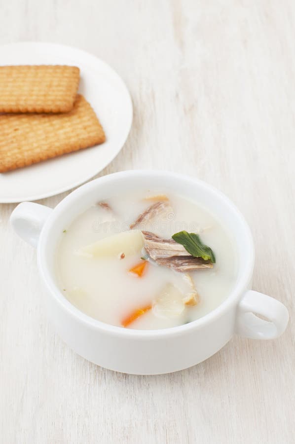 Milk soup stock image. Image of white, healthy, dinner - 28084911