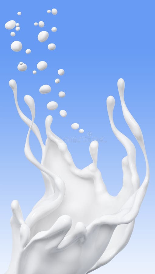 Milk Splash, Abstract Liquid Background, Wavy Drink Illustration, Dairy ...
